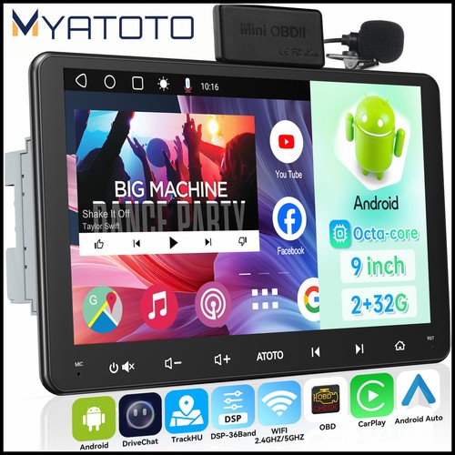 ATOTO 9" 2Din Car Stereo Apple CarPlay & Android Auto ChatGPT AI FM ...