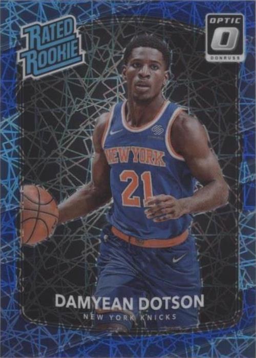 2017-18 Panini Donruss Optic - Rated Rookie Damyean Dotson #166 Blue ...