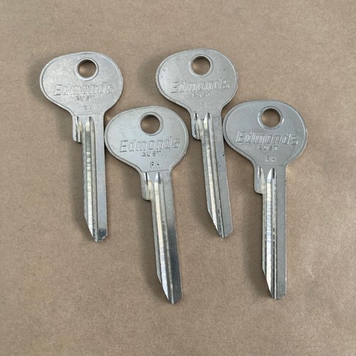 4x EDMONDS FH WS7 WAS1 DATSUN UNCUT BLANK CAR AUTOMOTIVE KEY NOS NEW ...