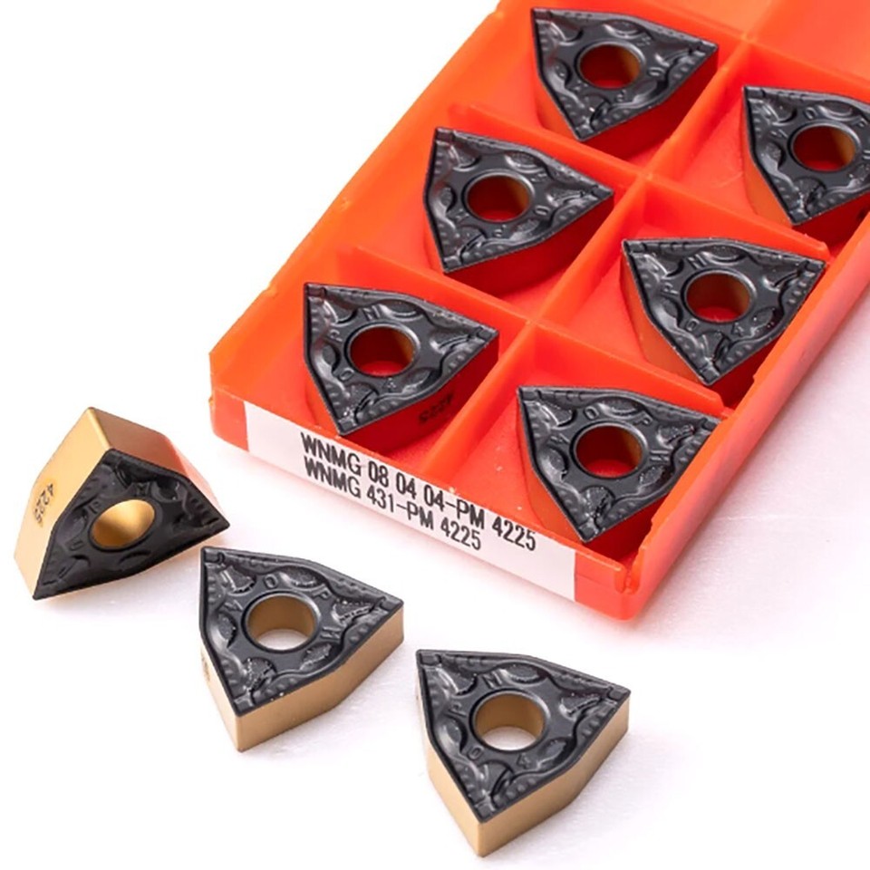 20pcs WNMG080404-PM WNMG431-PM 4225 Carbide Inserts CNC Lathe Turning ...