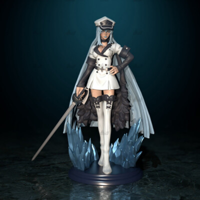 Akame ga KILL! Esdeath Unpainted Resin Model Kits Unassembled 3D ...