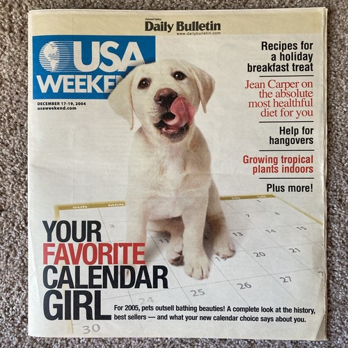 USA weekend magazine, December 17–19, 2004, cover: favorite calendars ...