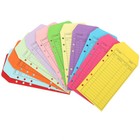12 Pcs Budget Binder Colorful Kraft Paper Envelope Sheets Envelops ...