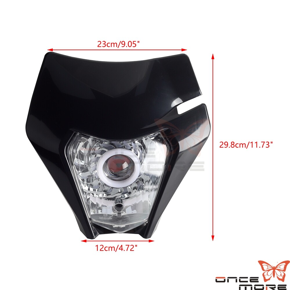 Universal Dirt Bike Headlight For EXC 300 TPI Erzberg Rodeo 200 300 450 ...