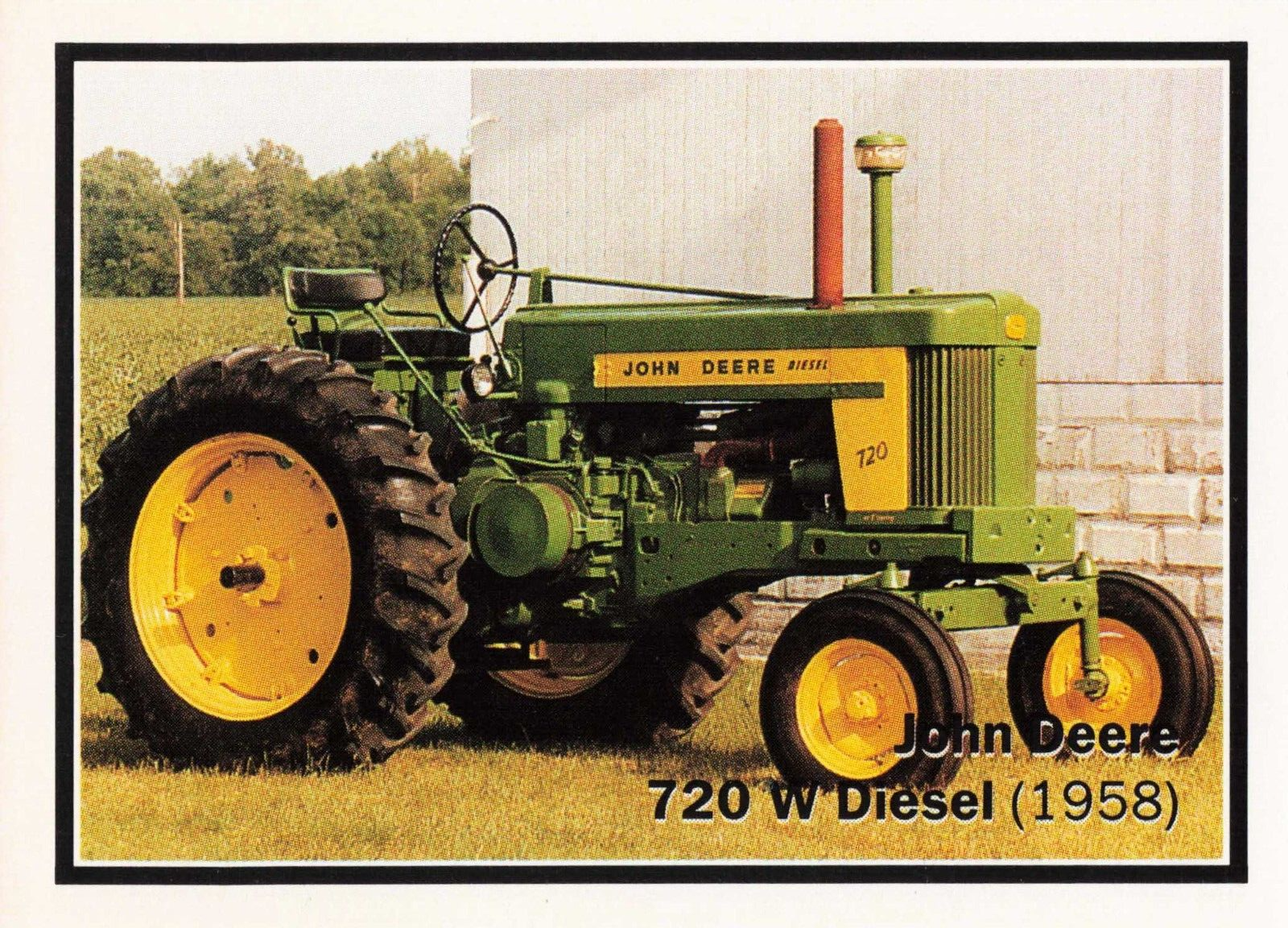 Vintage Farm Tractor Trading Card John Deere 720 W Diesel | eBay