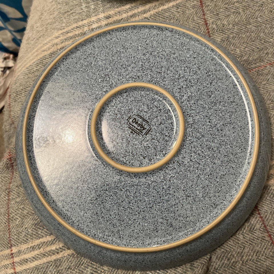 Denby Blue Studio Dinner Plates X 2 Seconds 26cm | eBay UK