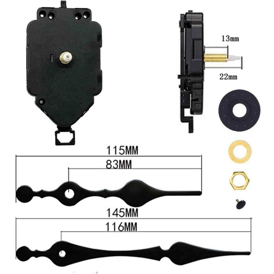 Clock Mechanism Clock Movement Kit Easy Installation Multiple Clock ...