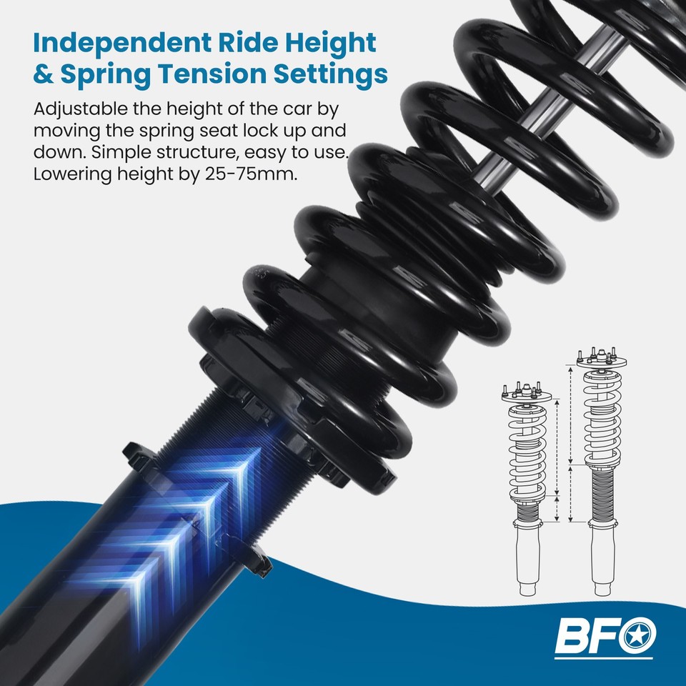 BFO Coilover Suspension Struts Absorbers For Lexus IS300 Sedan 4-Door ...