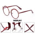 Personality Retro Round Metal Eyeglass Frames Women Fashion Glasses ...