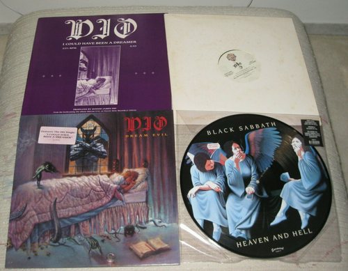 DIO-DREAM EVIL PROMO LP - Black Sabbath Heaven And Hell Picture Disc ...