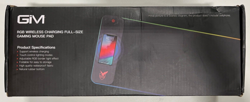 GIM RGB Gaming Mouse Pad with 15W, Wireless Charging Mouse Pad | eBay