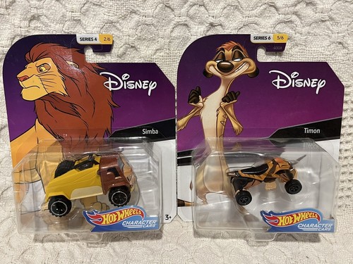 Hot Wheels Disney Character Cars Simba & Timon * The Lion King | eBay