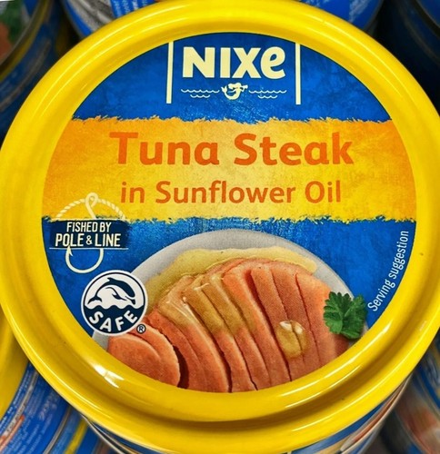 Pack of 5 X Tins Nixe Tuna Steaks in Sunflower Oil High Quality, Fast ...