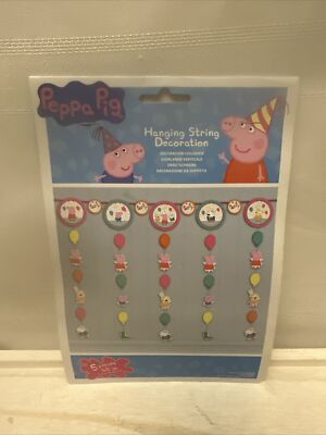 Peppa Pig Hanging String Decoration 5 Pieces 48 Inches | eBay
