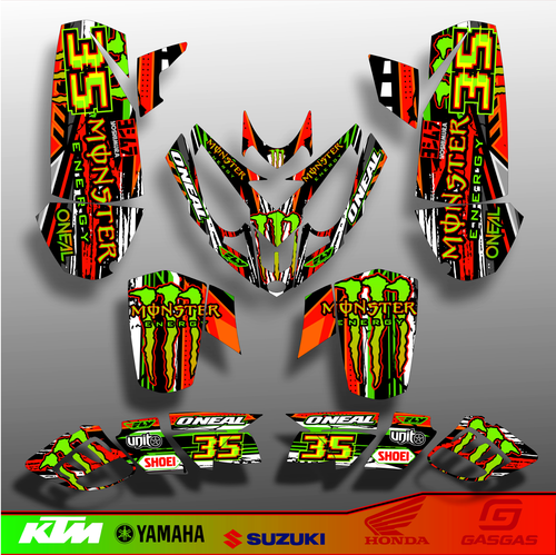 Polaris Predator 500 graphics full decals stickers kit atv | eBay