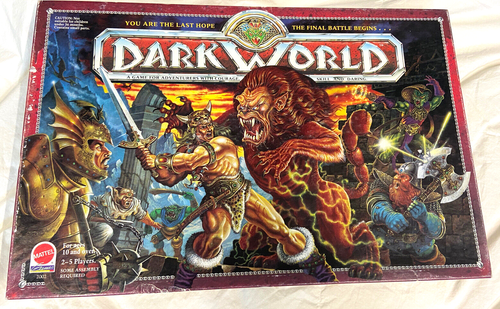 Vintage Dark World Miniatures Board Game Mattel Dungeon Crawl Fantasy ...