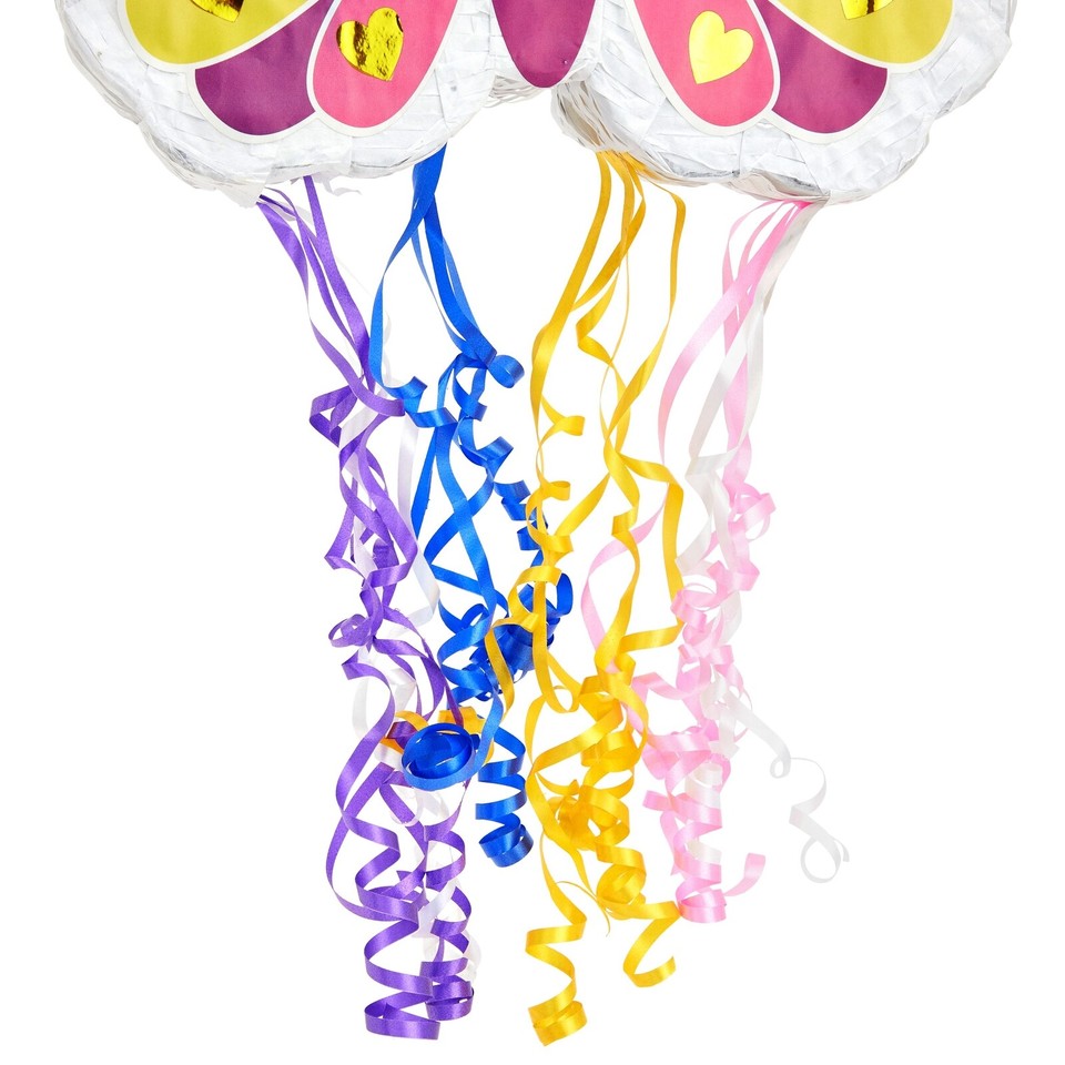 Small Pull String Butterfly Pinata, Fairy Party Decorations, 16.5x13 ...