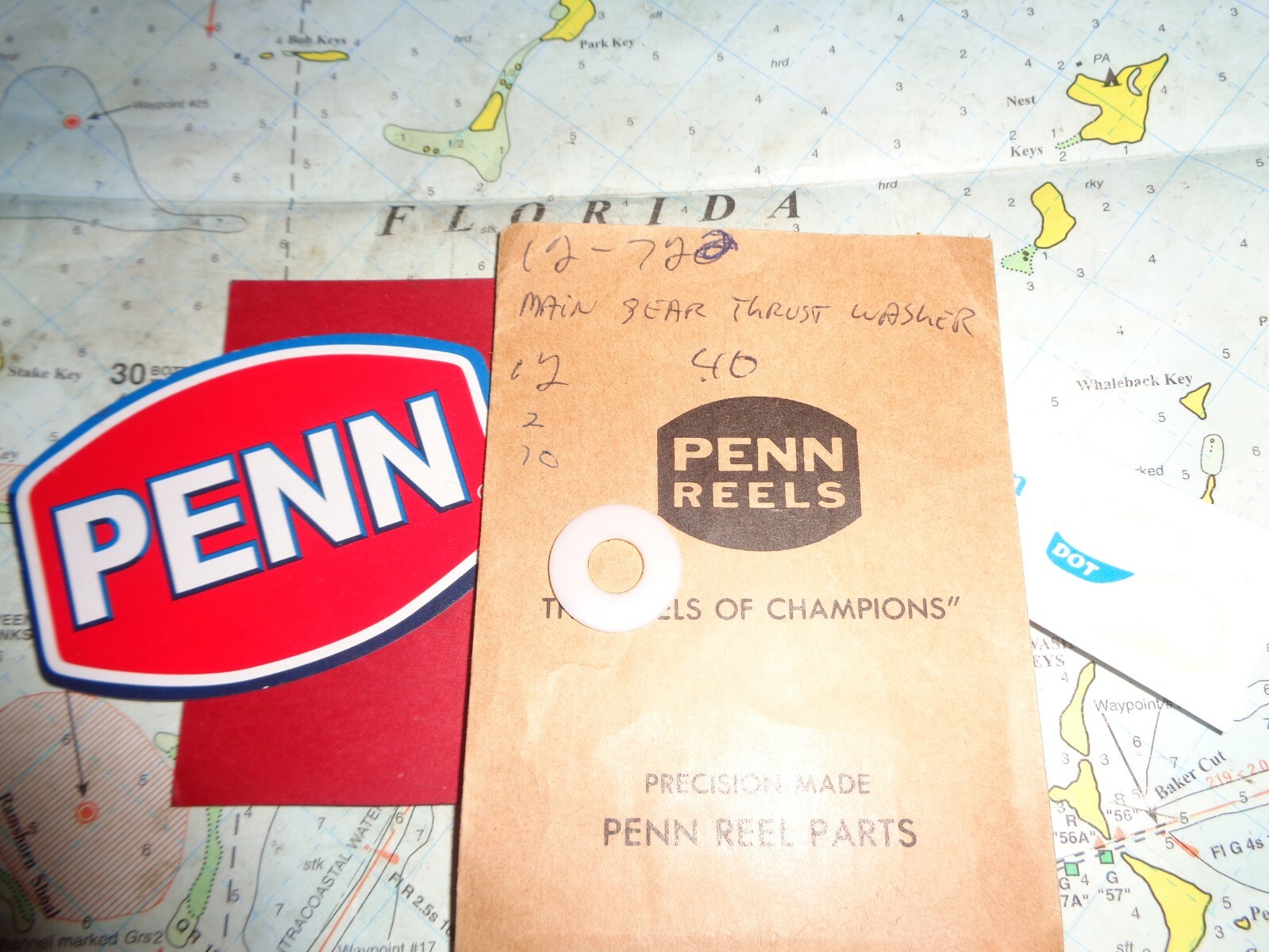 Penn 12-722 Thrust Washer - Spinfisher 720 720Z 722 722Z Reel Part for ...