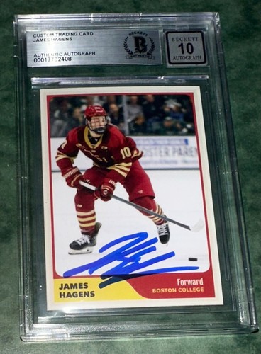 JAMES HAGENS SIGNED BECKETT AUTHENTICATED BAS CARD BECKETT 10 AUTOGRAPH ...