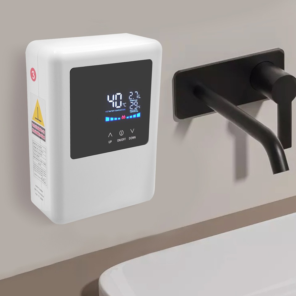 Electric Tankless Water Heater Instant Hot Water Kitchen Heater 110V ...