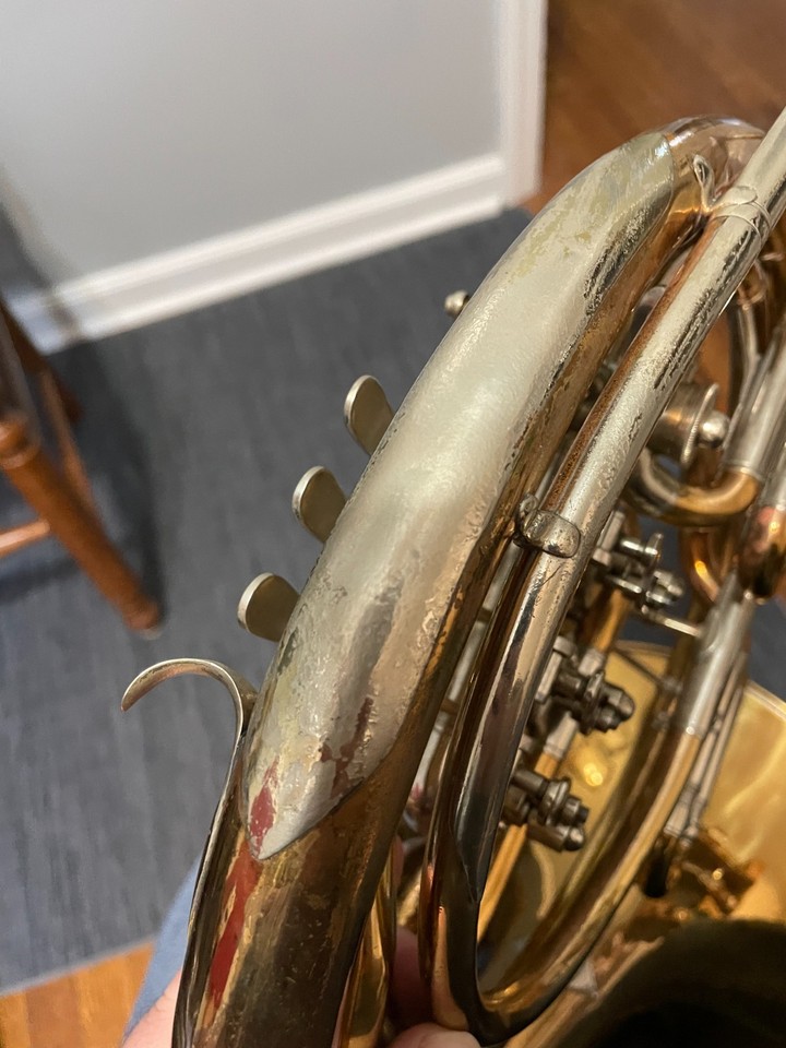 Vintage Kruspe Double French horn. Red Brass | eBay