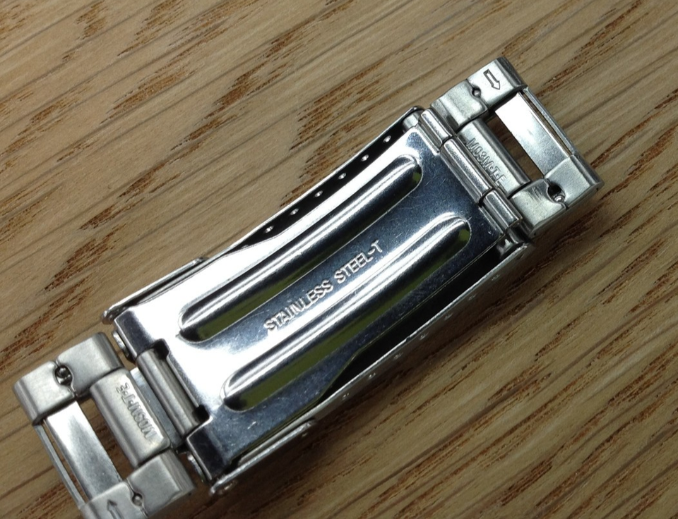 Seiko Original Stainless Steel Fold Over Buckle Clasp - 18mm ...