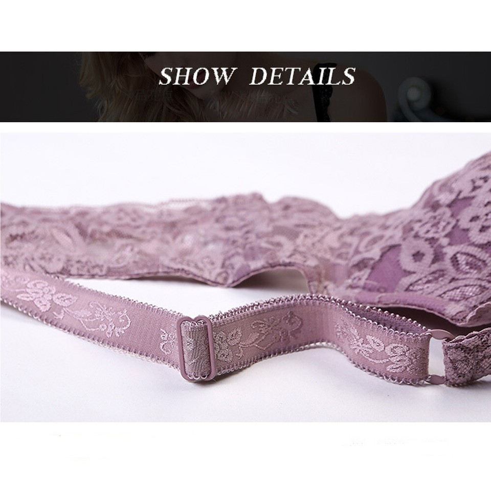 Women Bras Push Up Bras Underwire Brassiere Lace Sissy Sexy Lingerie ...