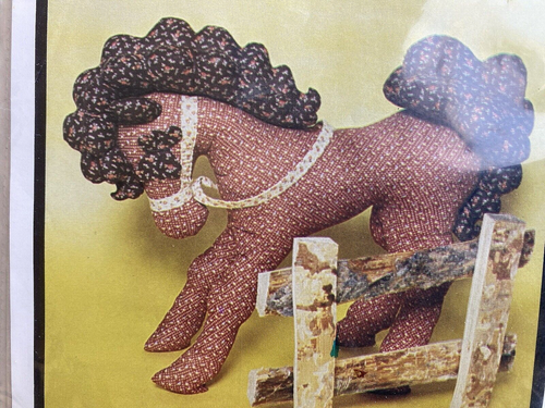 1980 Calico Colt 24" Stuffed Toy Horse by Patchwork Place N-10 Pattern ...