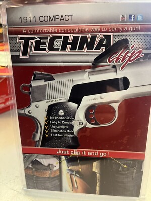 Techna Clip Concealed Carry Clip, Fits 1911 Compact; Right Side Only; DEFBR 14 | eBay