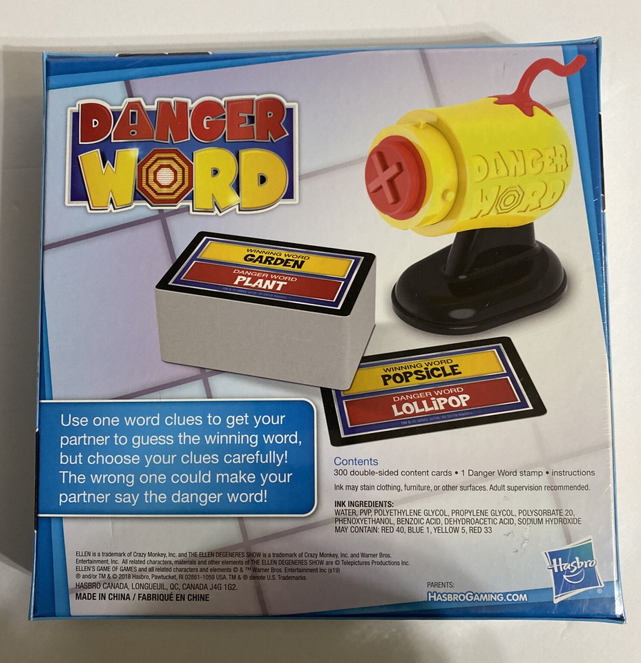 Ellen's Games "Danger Word" Game - Ellen DeGeneres - New Sealed | eBay