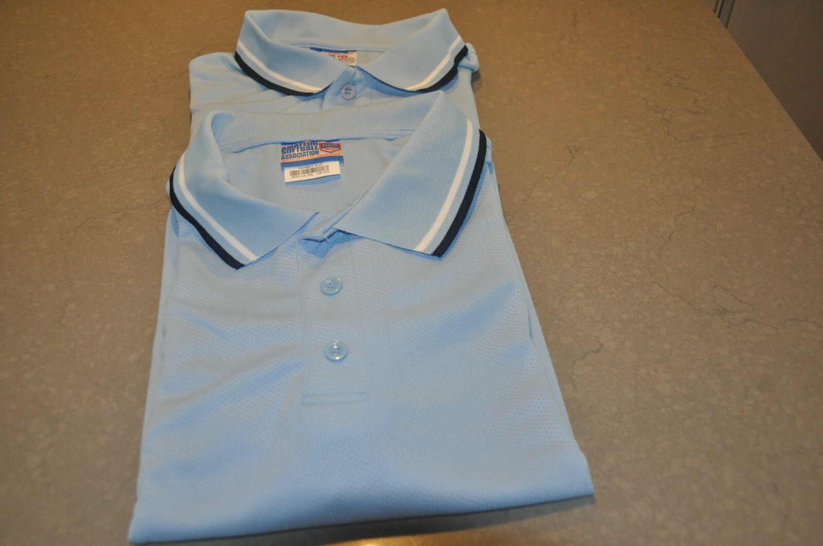 2-Umpire Powder Blue Polo Short Sleeve - Size XL /Brand New | eBay
