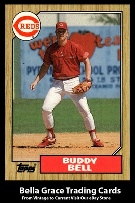 1987 Topps Buddy Bell #545 Cincinnati Reds MLB Baseball | eBay