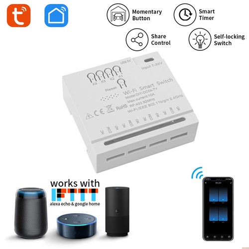 Pour Tuya Wifi Smart Home Disjoncteur Contr?leur Module avec Commande Vocale | eBay