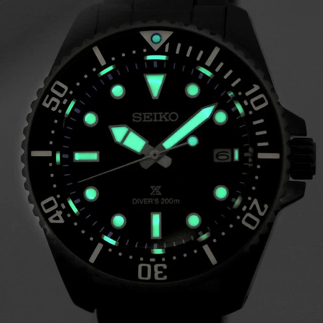 Seiko Prospex SBDJ063 Black Dial Diver Scuba Solar Stainless Watch New ...
