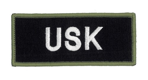 Schriftzug USK Polizei Unterstützungskommando gestickt grün | eBay