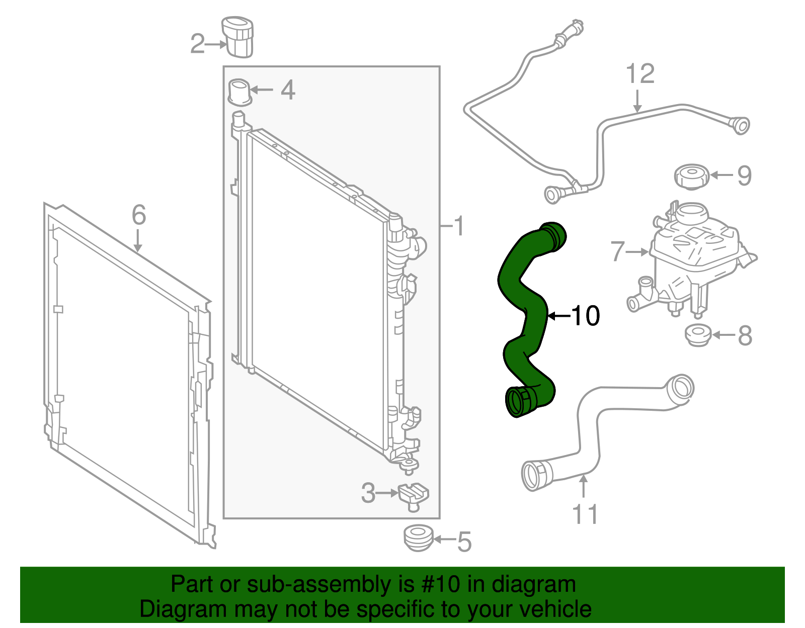 Mercedes-Benz 1665000475 Genuine OEM Upper Hose for sale online | eBay