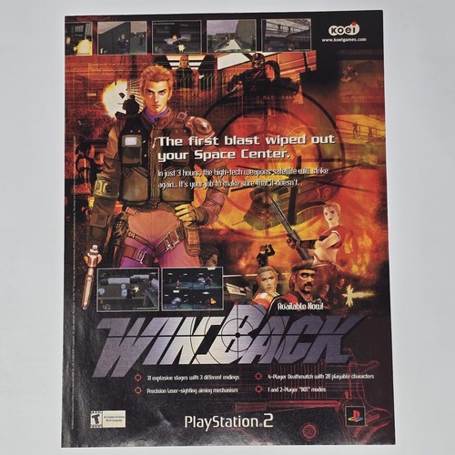 WinBack Sony PlayStation 2 PS2 First Blast Print Ad/Poster Promo Art | eBay