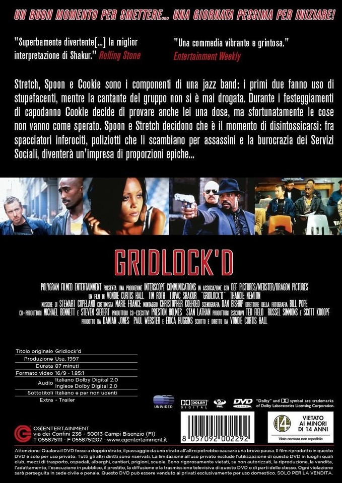 Gridlock'D (DVD) Shakur Roth (US IMPORT) | eBay UK