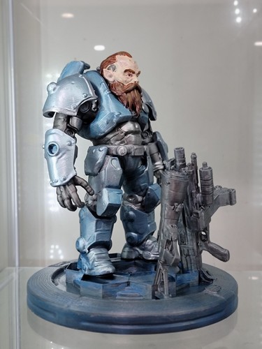 9" 1/6 Jartemus Cyber Soldier Dwarf Collectible Statue 3D Printed ...