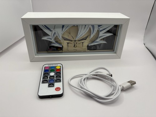 Dragon Ball Z Goku LED Light Shadow Box Frame USB Remote Anime Night ...