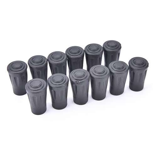 12 Reinforced Rubber Tip End Cap Hammer Trekking Pole Hiking Walking ...