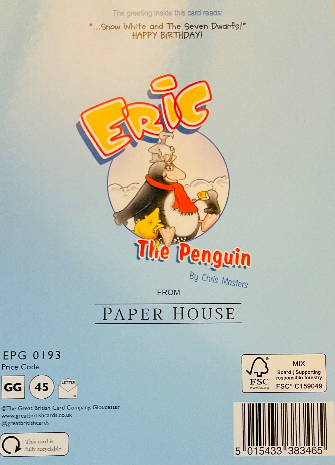 Funny Eric the Penguin Birthday Greeting Card ~ Help Create A Password ...