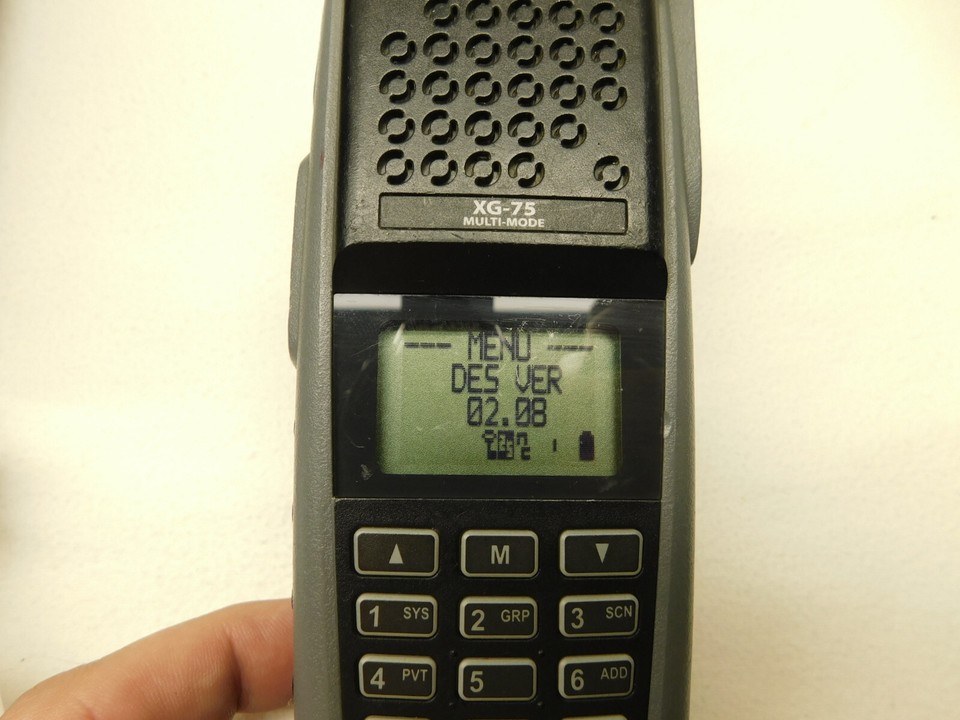 Harris XG-75P UHF 378-470mhz P25 Digital Portable Radio W/AES, DES ...