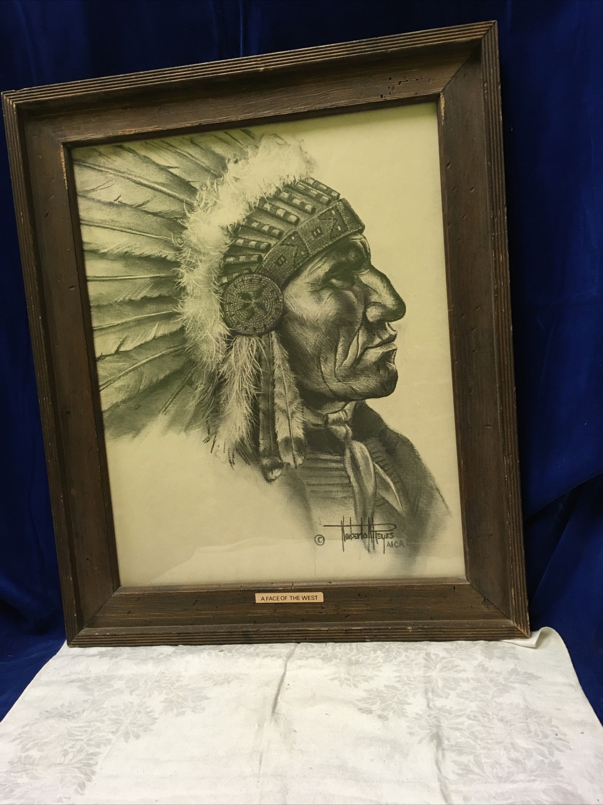 Vintage Norberto Reyes /AICA “Face Of The West” Print Art. | eBay