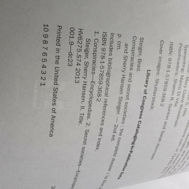 Conspiracies and Secret Societies : The Complete Dossier by Sherry ...