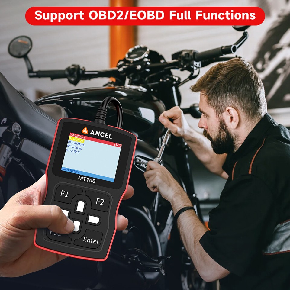 ATV Motorcycle Scanner Fit for YAMAHA/HONDA/SUZUKI Code Reader ...