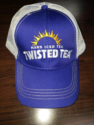 NEW Twisted Tea Hat Cap Unisex Adult Trucker Mesh Blue Hard Ice Tea ...