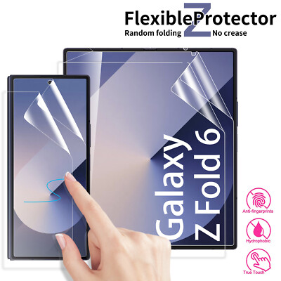 For Samsung Galaxy Z Fold 6 5G HD Hydrogel Screen Protector / Glass ...