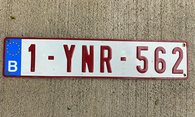 RARE BELGIUM LICENSE PLATE RENAULT CITROEN PEUGEOT PSA #1YNR562 | eBay