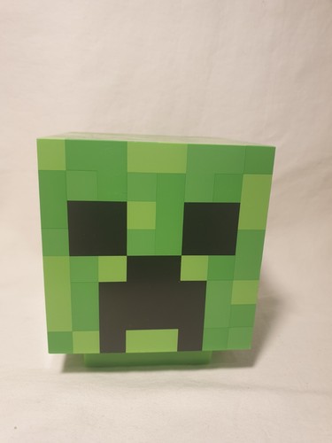 Minecraft Creeper Light w Sound Table Desk Lamp Night Light Mood Room ...